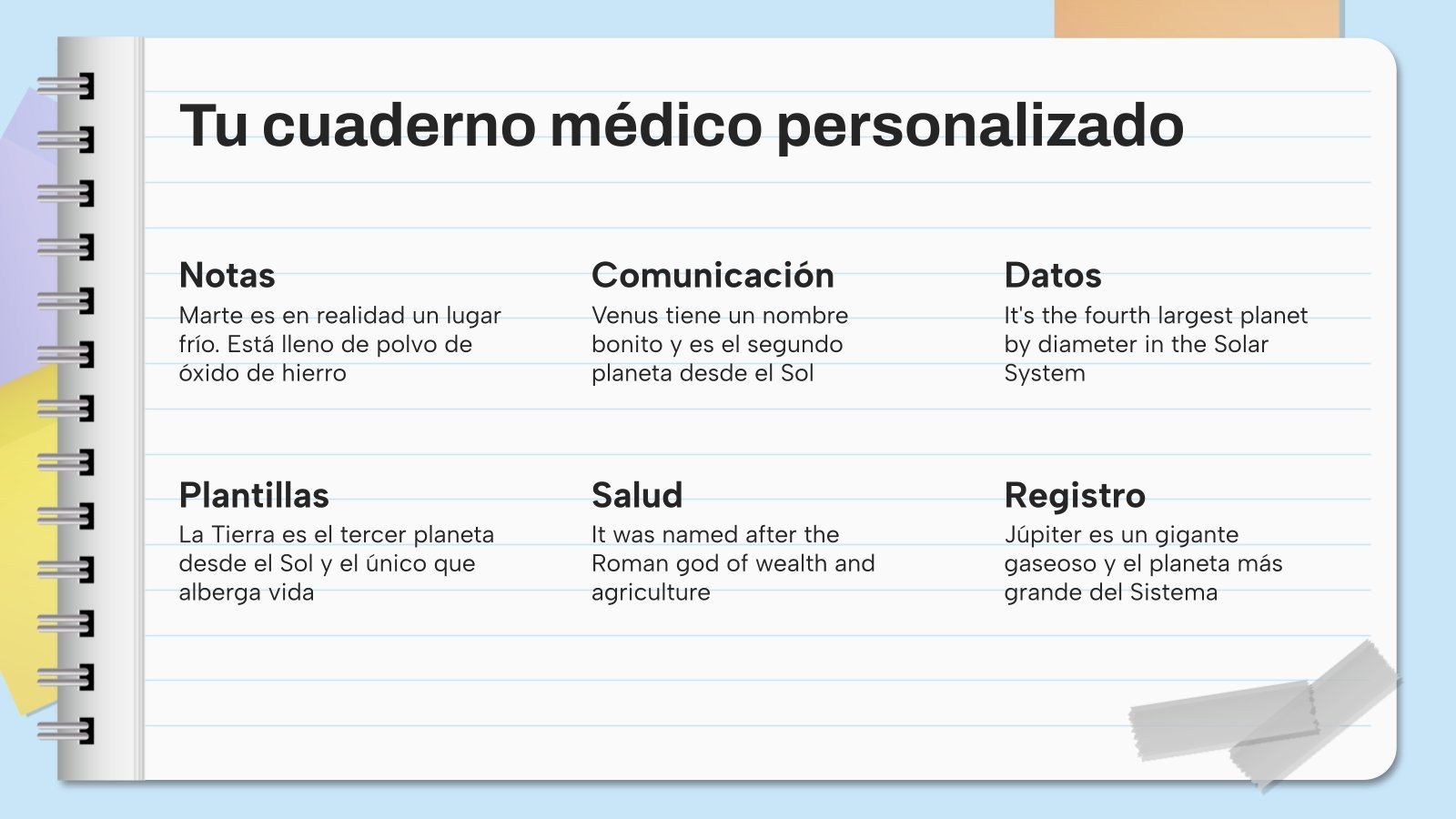 Medical Notebook Presentation