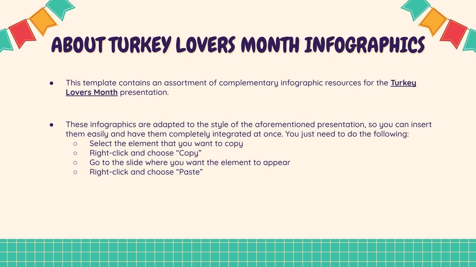 Turkey Lovers Month Infographics Presentation