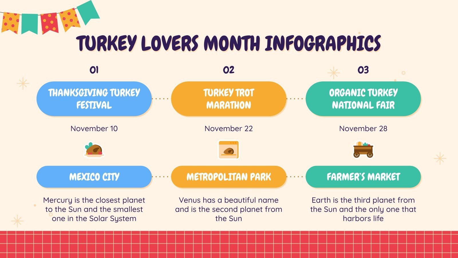 Turkey Lovers Month Infographics Presentation
