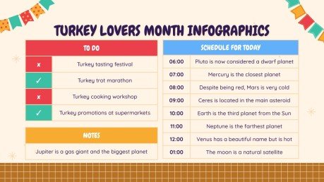 Turkey Lovers Month Infographics Presentation