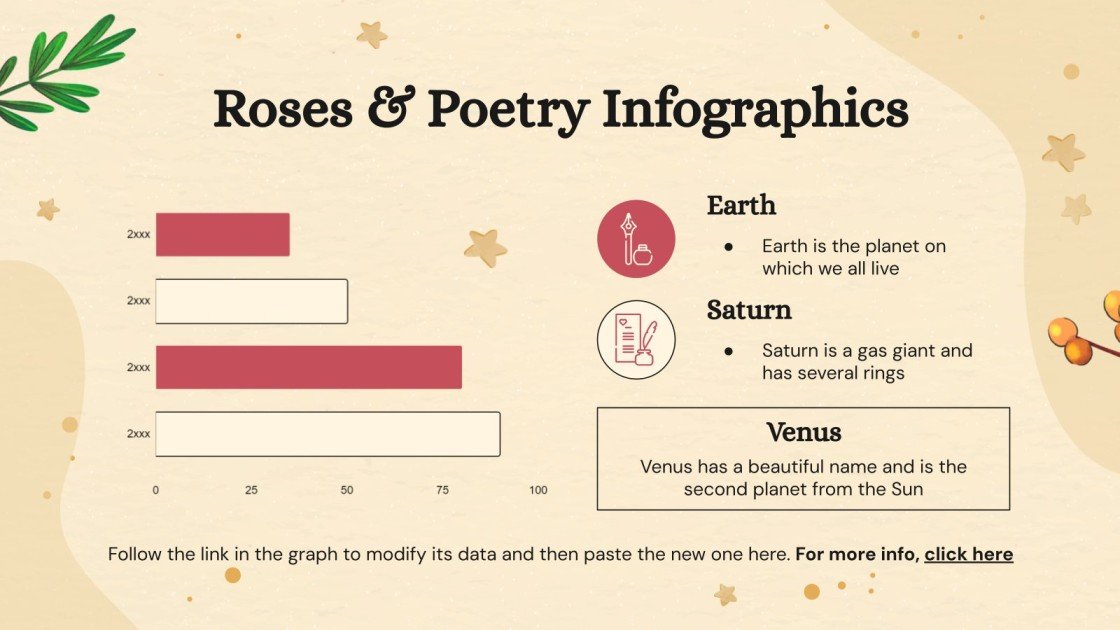 Roses and Poetry Minitheme Infographics Template