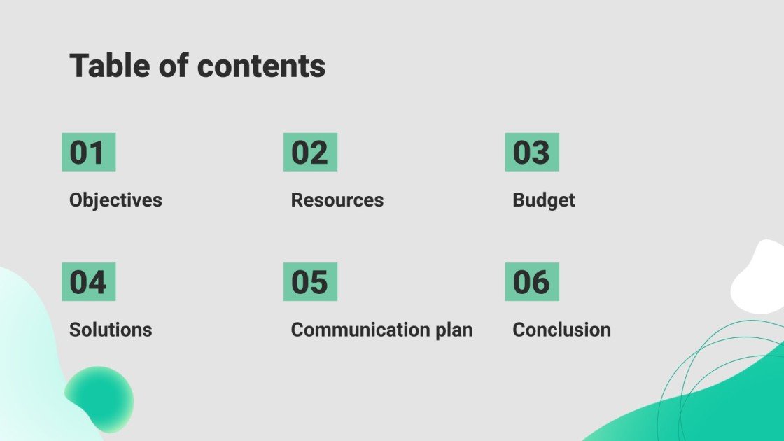 Hospital Nutrition Plan Project Proposal Presentation