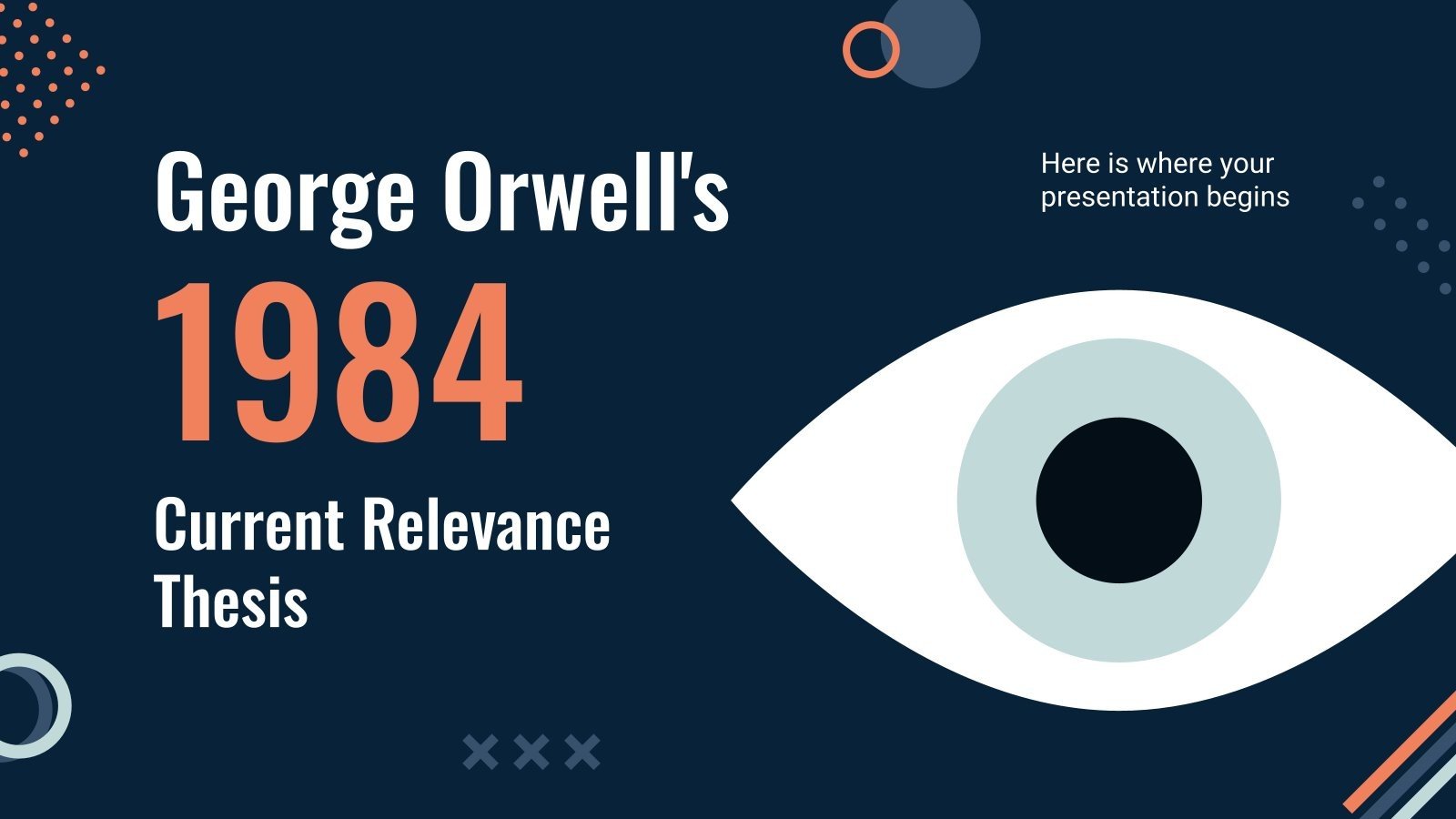 George Orwell's 1984 Current Relevance Thesis Presentation