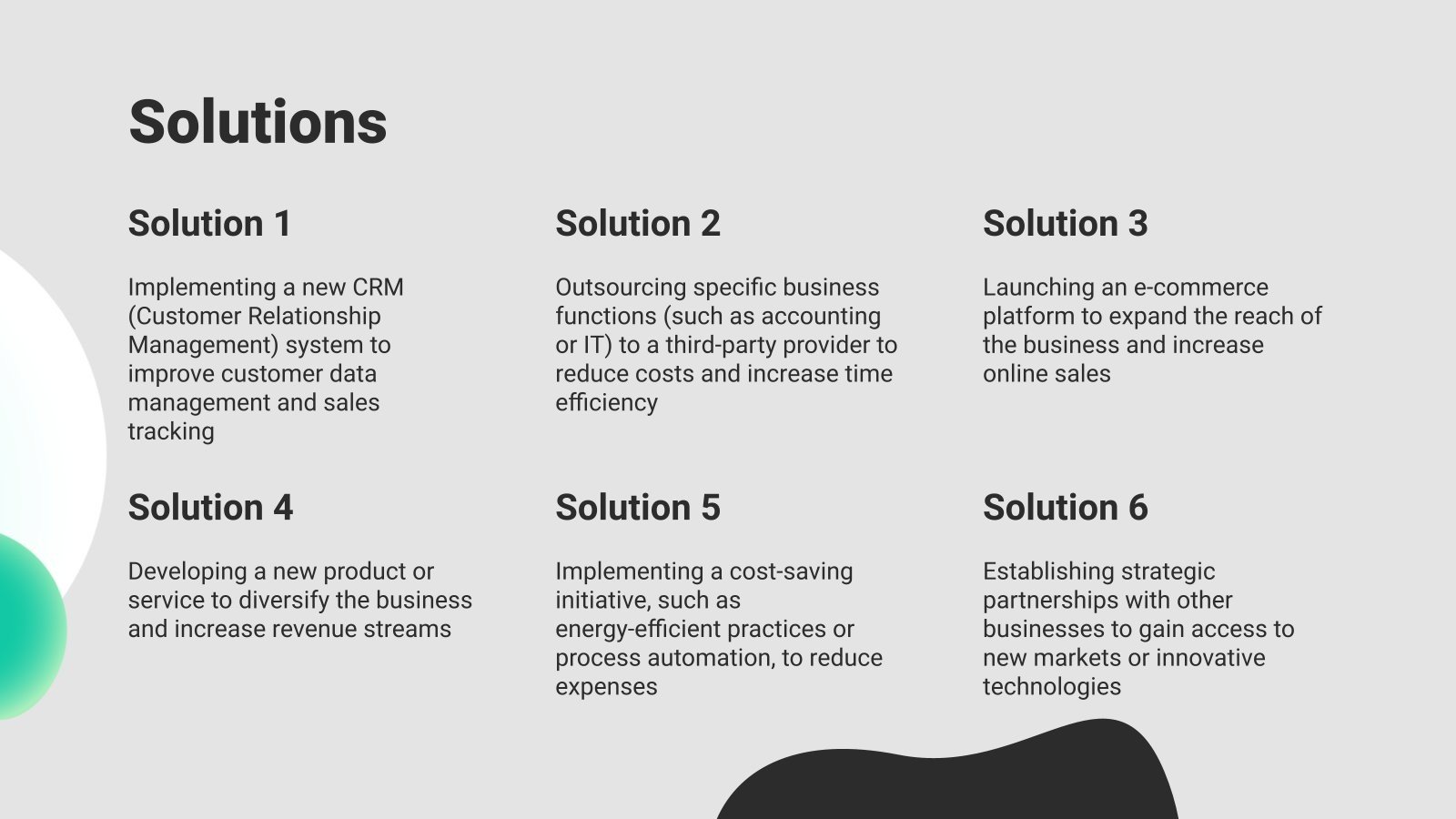 Hospital Nutrition Plan Project Proposal Presentation