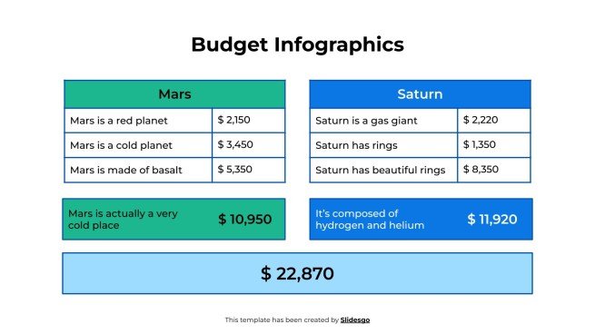Budget Infographics Template