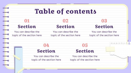 Notebook Slideshow Presentation