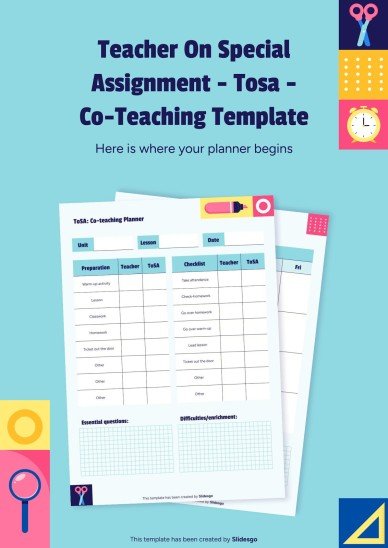 TOSA - Co-teaching Template Presentation