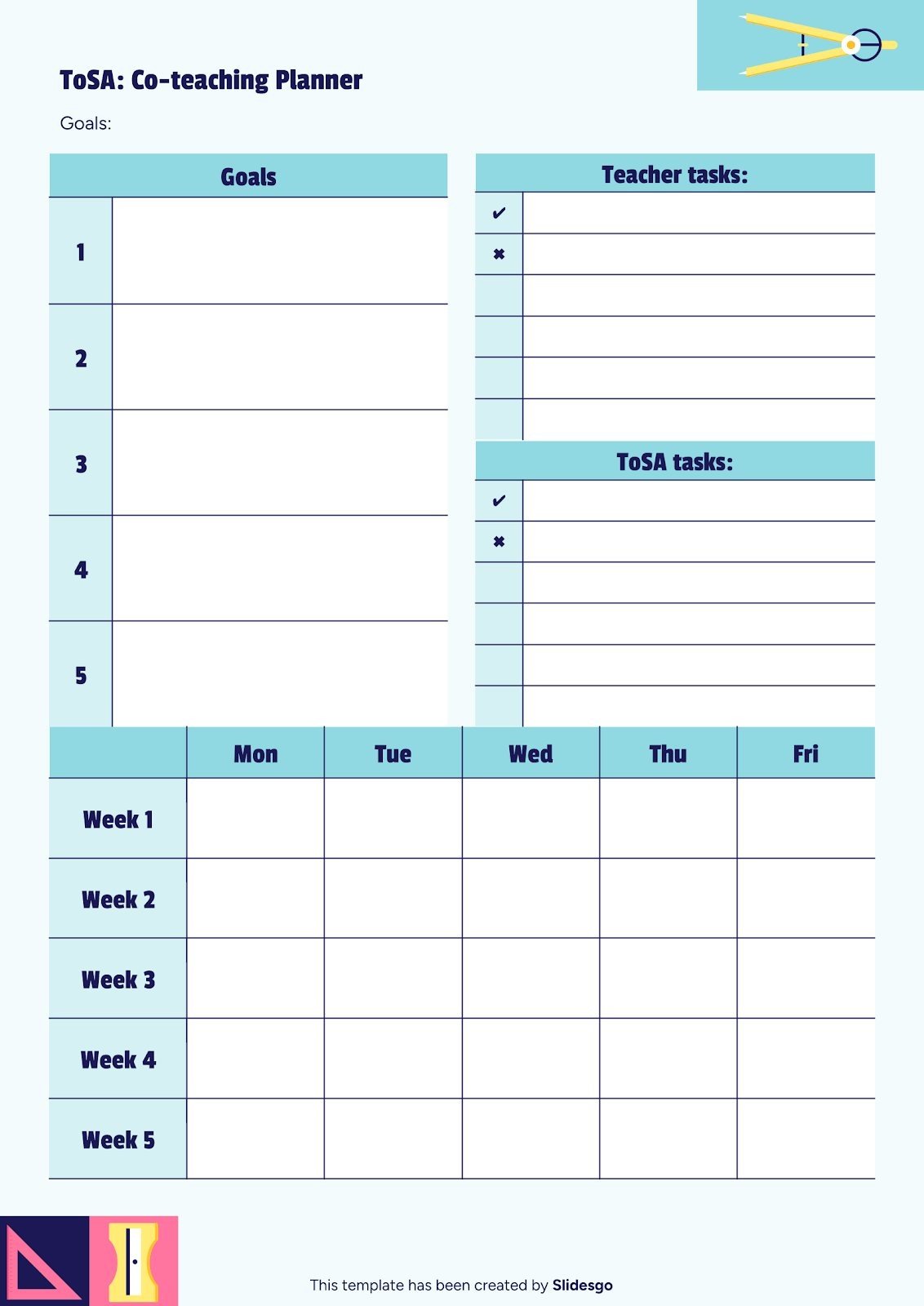 TOSA - Co-teaching Template Presentation