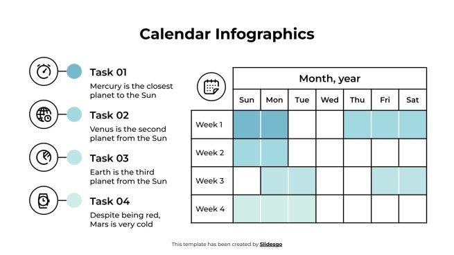 Calendar Infographics Template