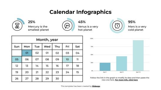 Calendar Infographics Template