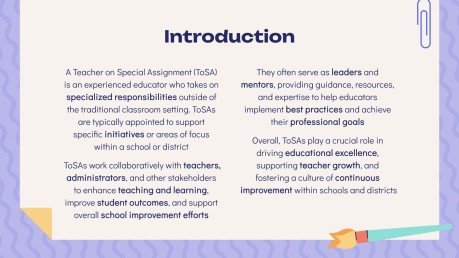 TOSA - Subject Specialization Template Presentation