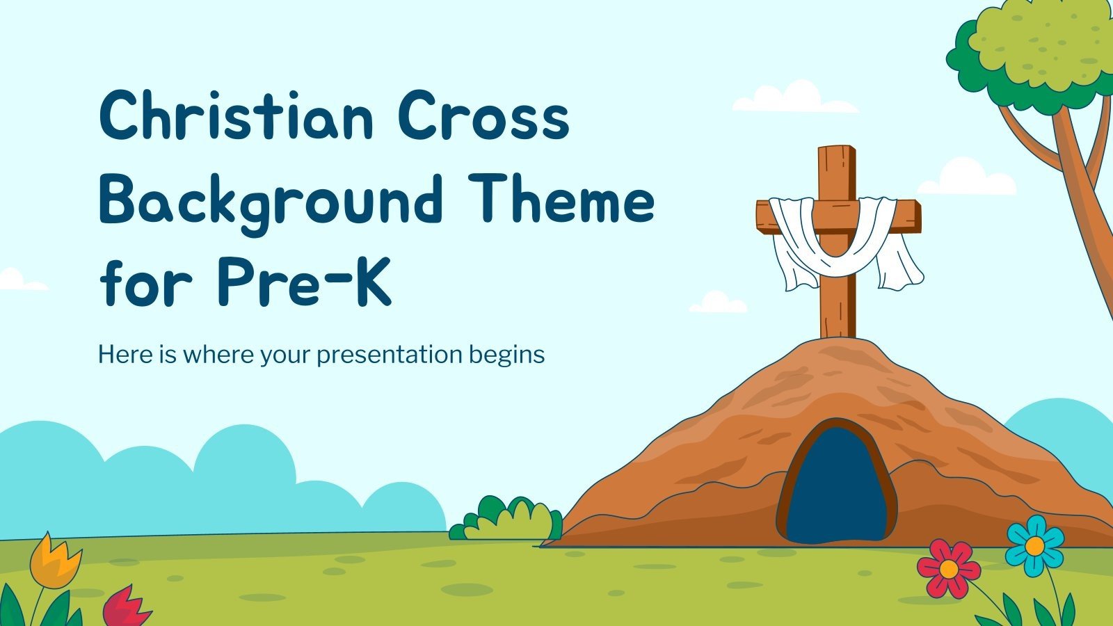 Free Cross Background Google Slides and PPT templates