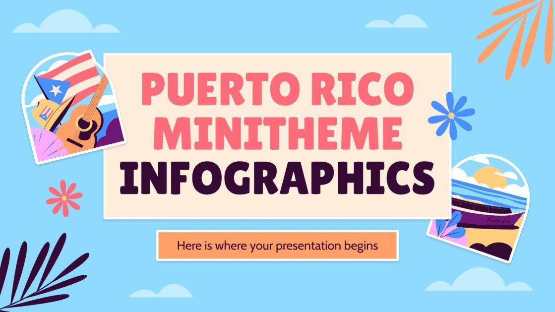 Puerto Rico Minitheme Infographics Template