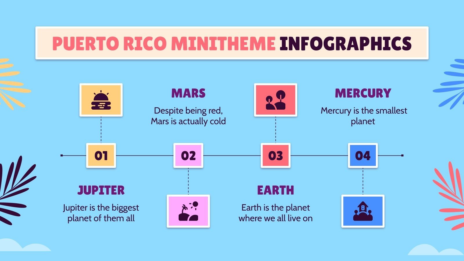 Puerto Rico Minitheme Infographics Template