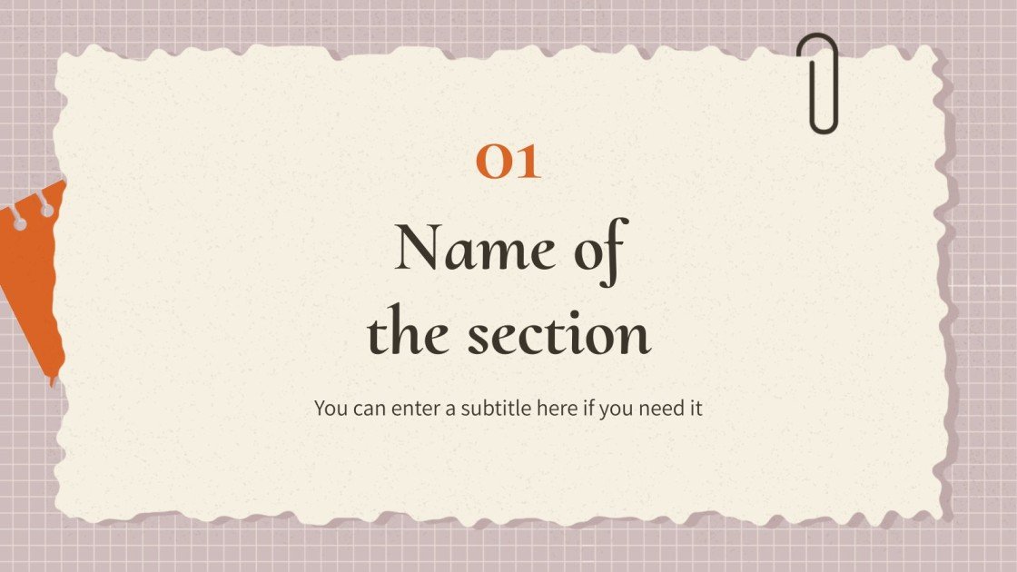 Vintage Scrap Paper Theme Presentation