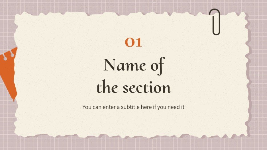 Vintage Scrap Paper Theme Presentation