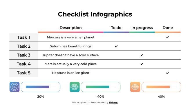 Checklist Infographics Template