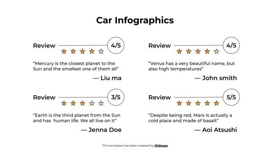 Car Infographics Template