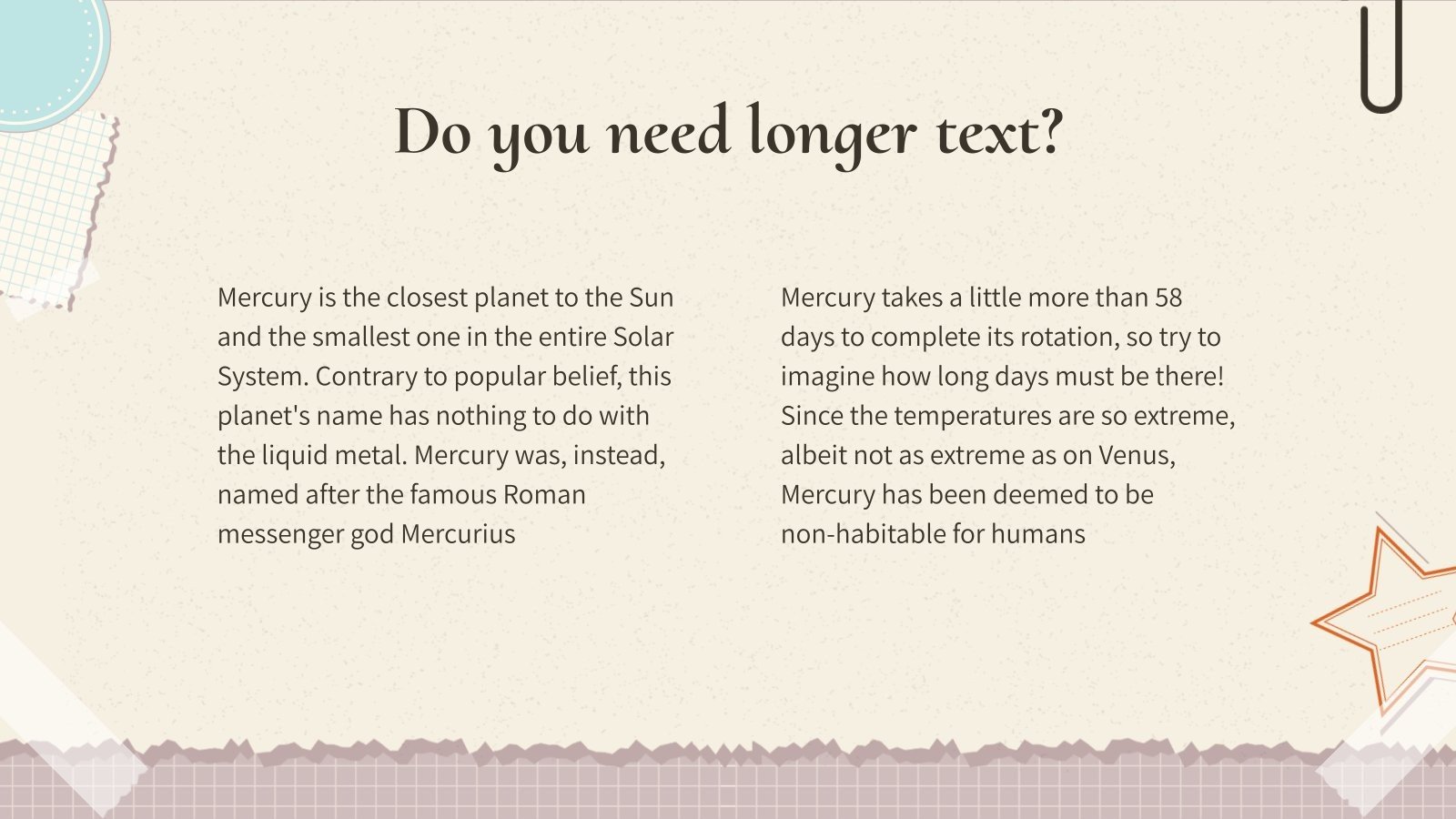 Vintage Scrap Paper Theme Presentation