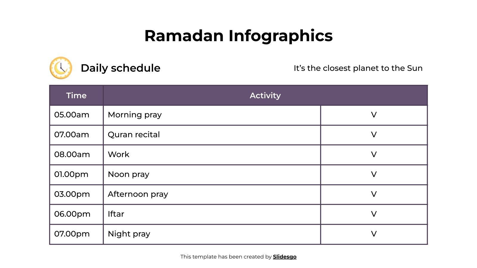 Ramadan Infographics Template