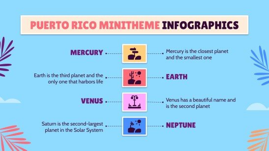 Puerto Rico Minitheme Infographics Template