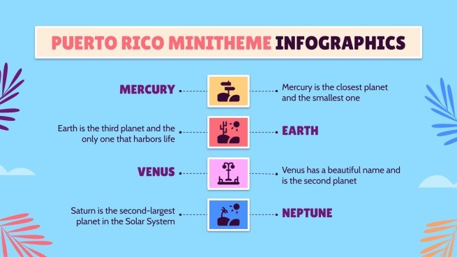 Puerto Rico Minitheme Infographics Template