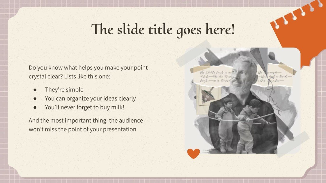 Vintage Scrap Paper Theme Presentation