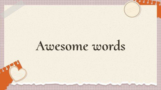 Vintage Scrap Paper Theme Presentation