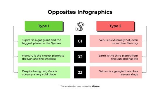 Opposites Infographics Template