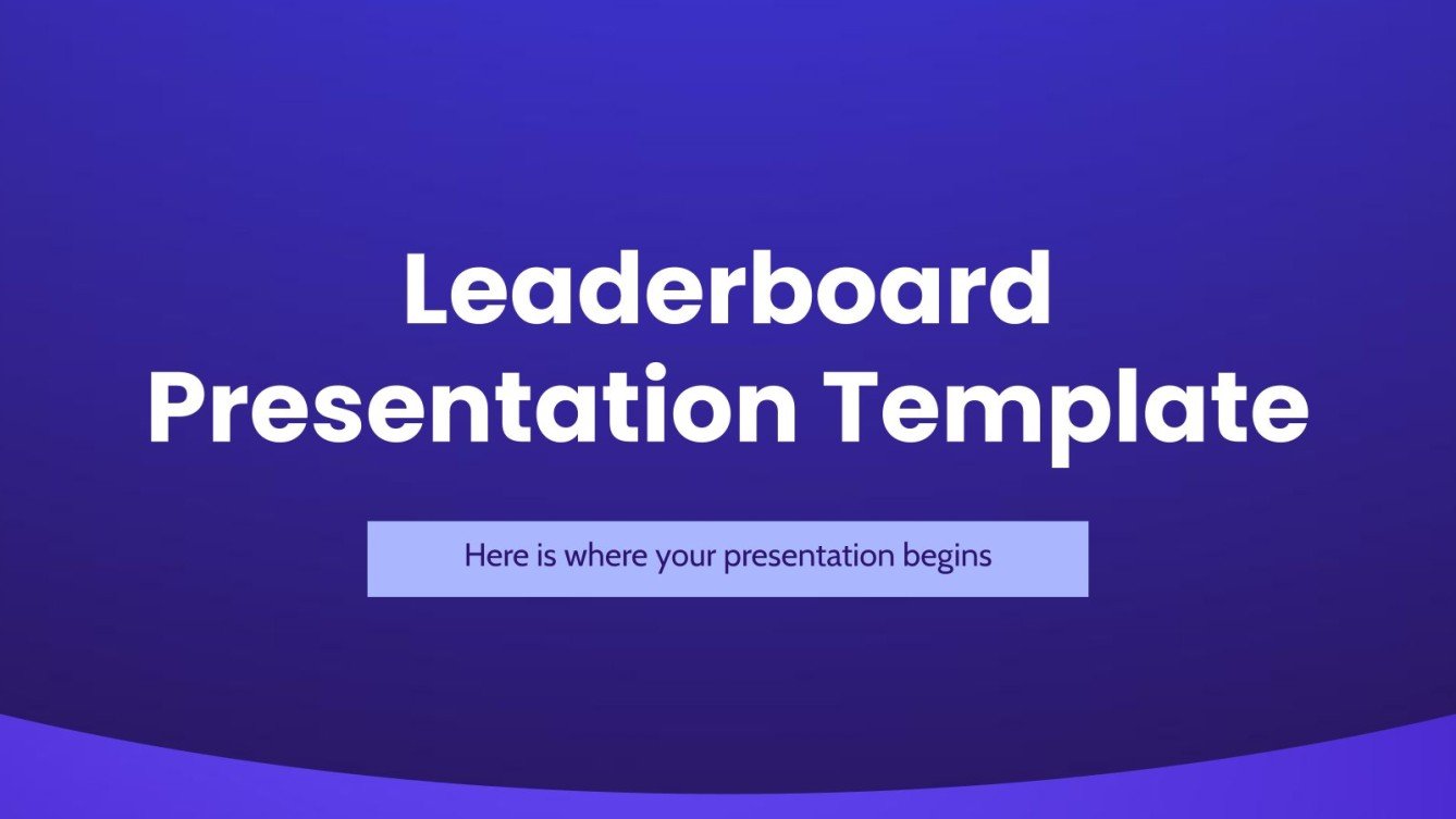 Leaderboard Presentation Template Presentation