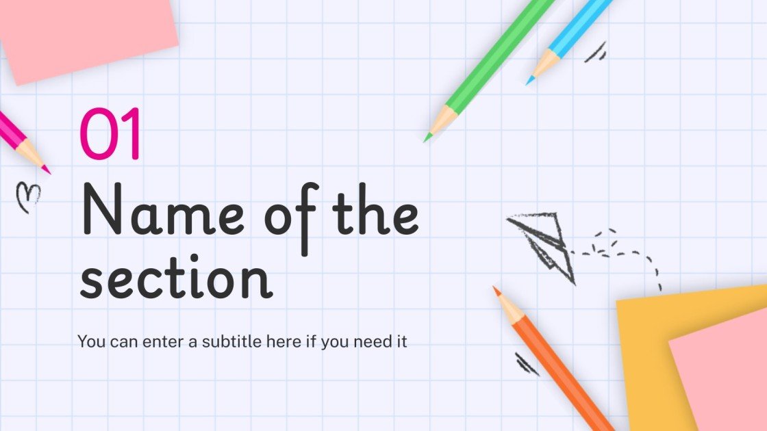 Crayons Theme for Classroom Presentation