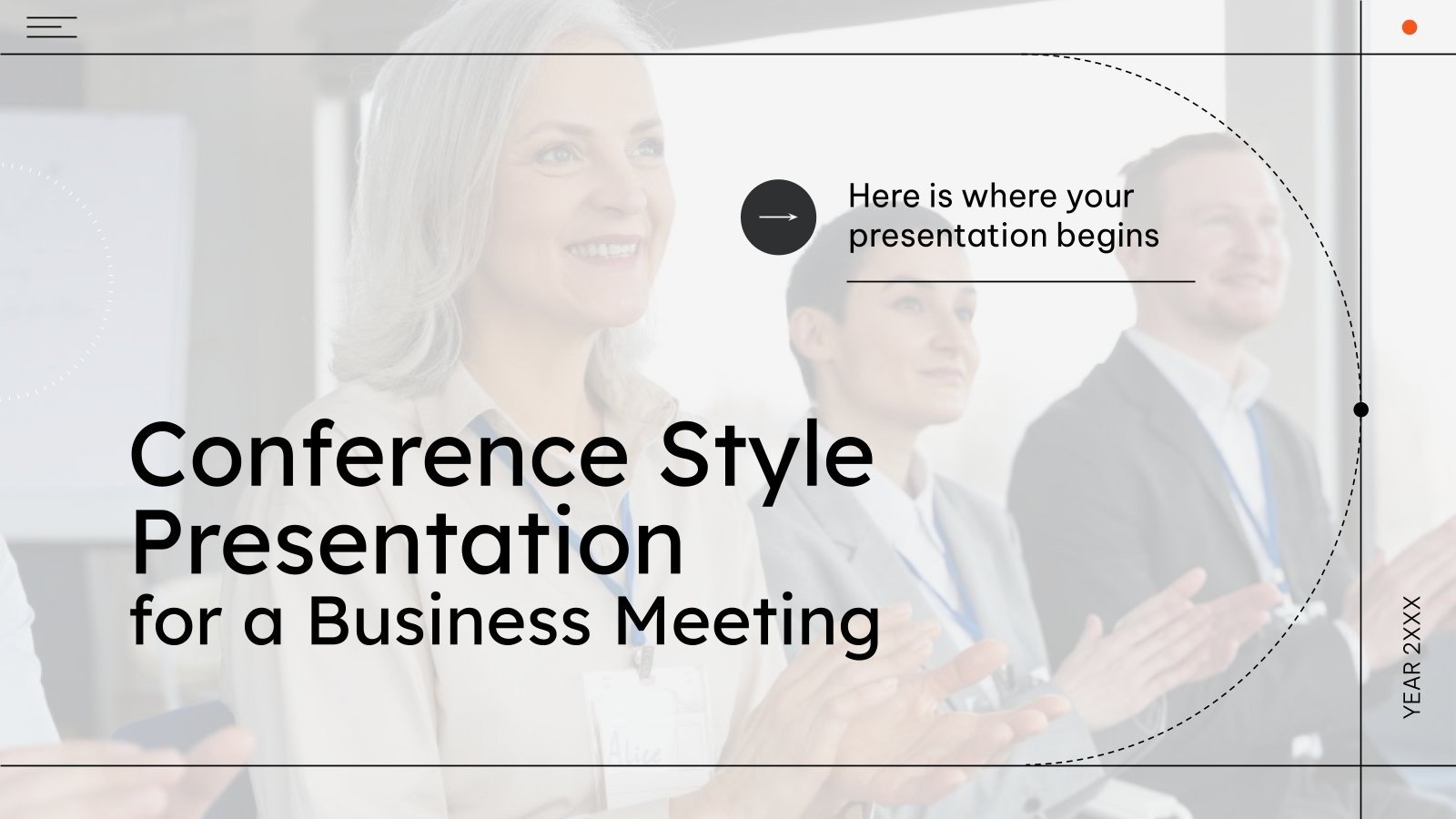 Conference Style Presentation for a Business Meeting