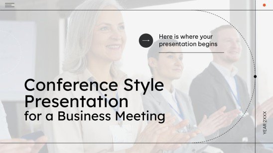 Conference Style Presentation for a Business Meeting
