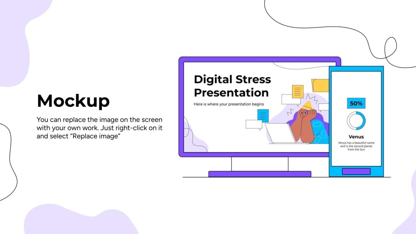 Digital Stress Presentation Template Presentation