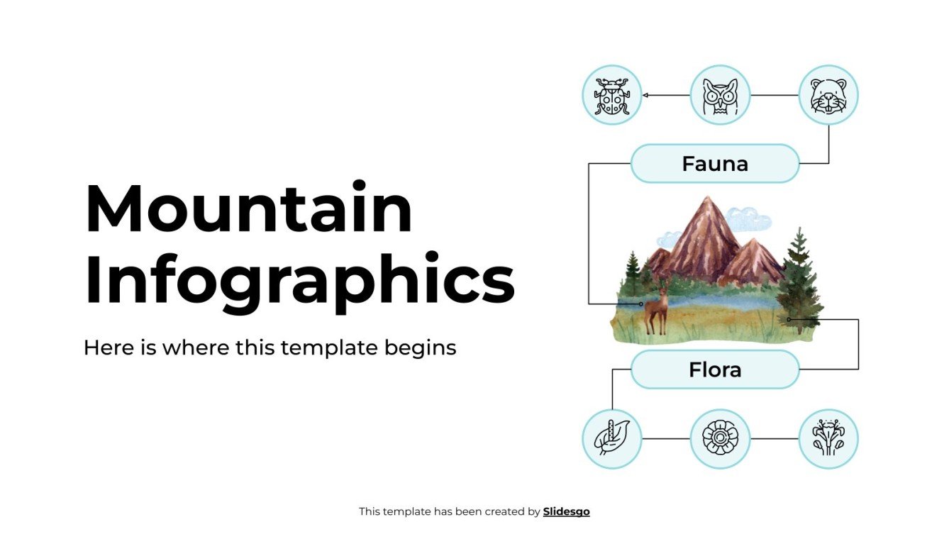 Mountain Infographics Template