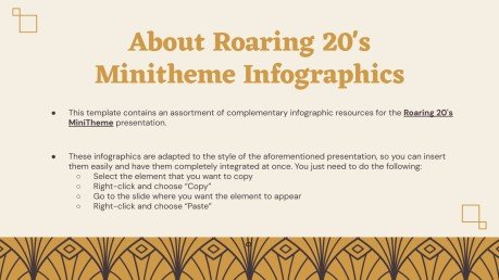 Roaring 20's Minitheme Infographics Template