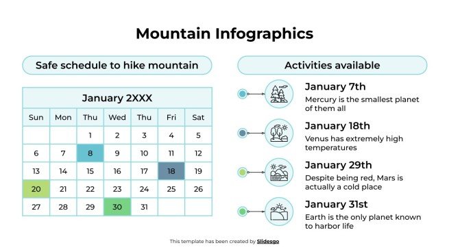 Mountain Infographics Template