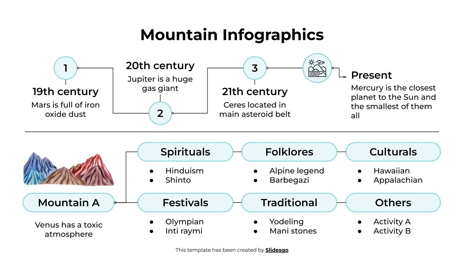 Mountain Infographics Template