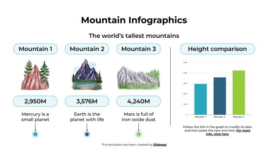 Mountain Infographics Template