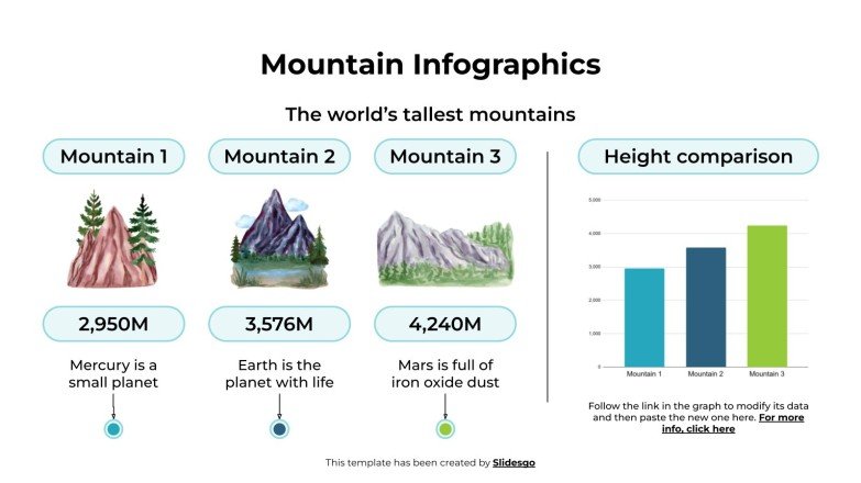 Mountain Infographics Template