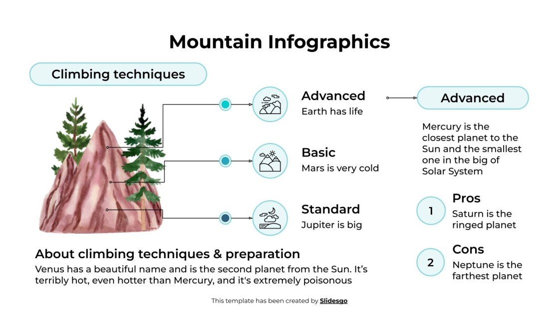 Mountain Infographics Template