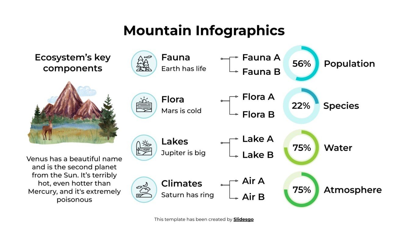 Mountain Infographics Template