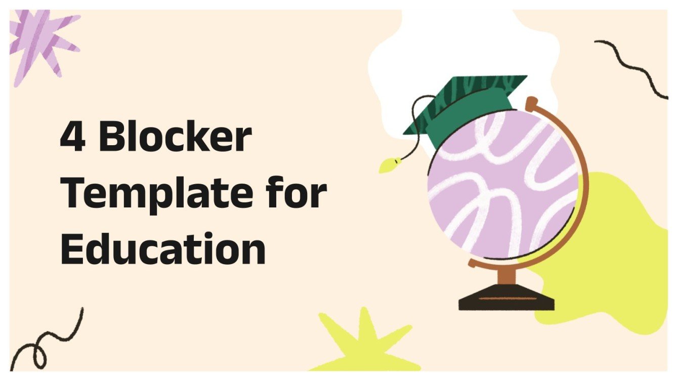 Plantilla de 4 bloques para Google Slides y PowerPoint