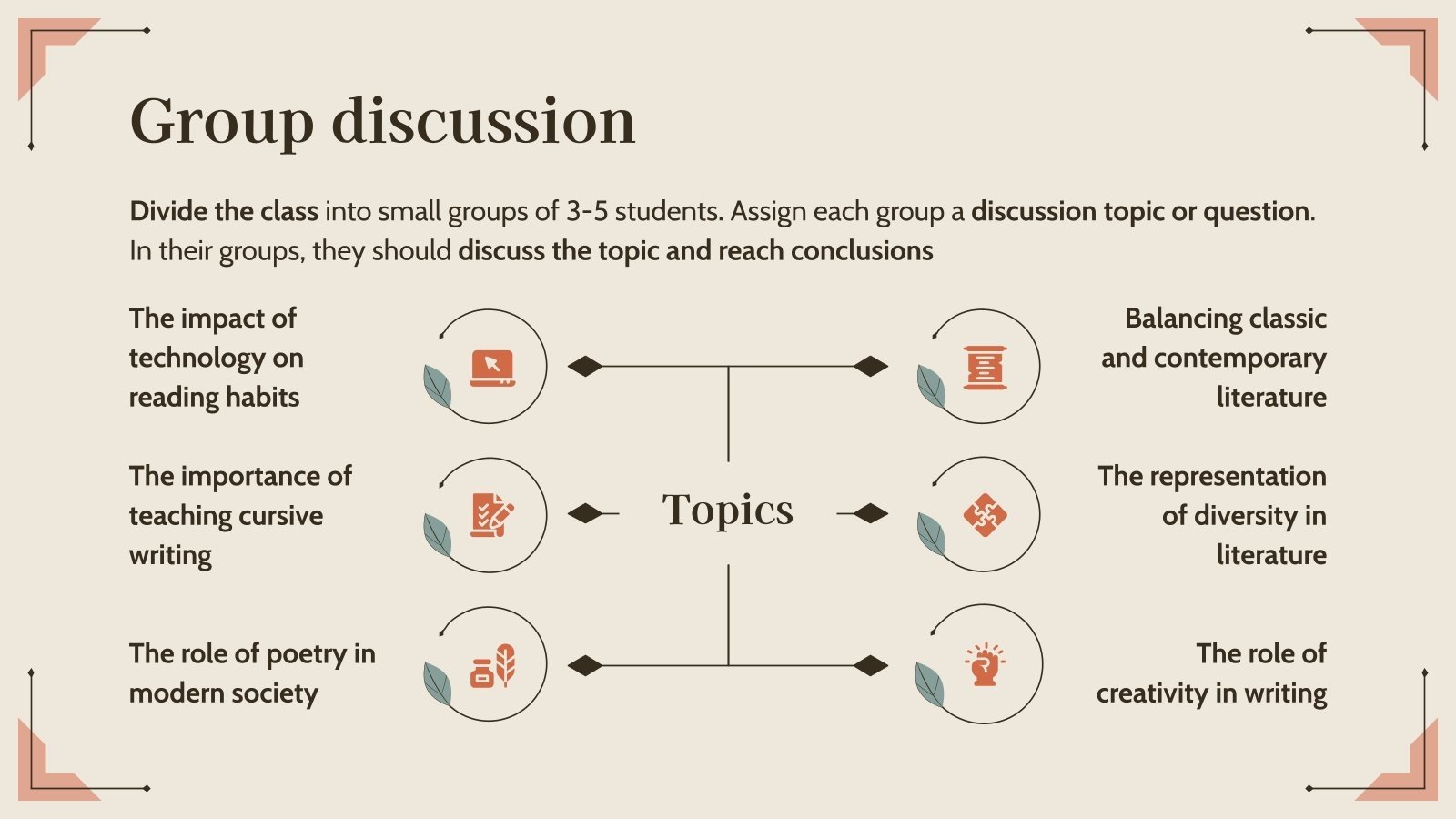 English Literature Class Template