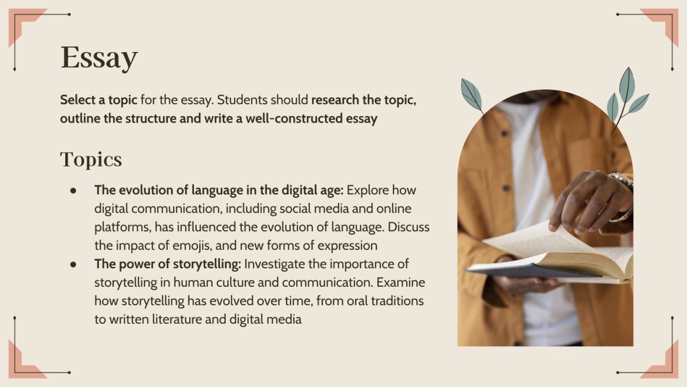 English Literature Class Template