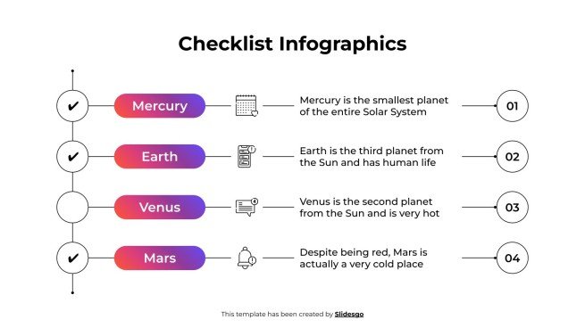 Checklist Infographics Template