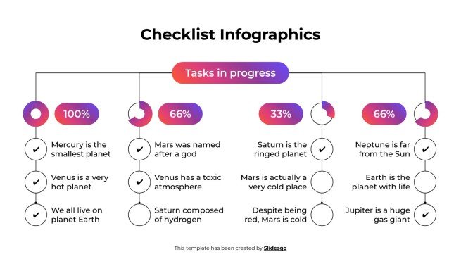 Checklist Infographics Template