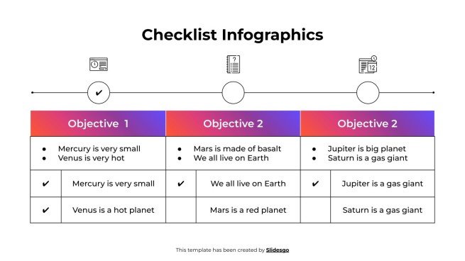 Checklist Infographics Template