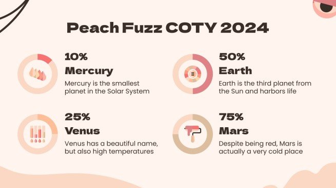 Peach Fuzz COTY 2024 Design Inspiration Infographics