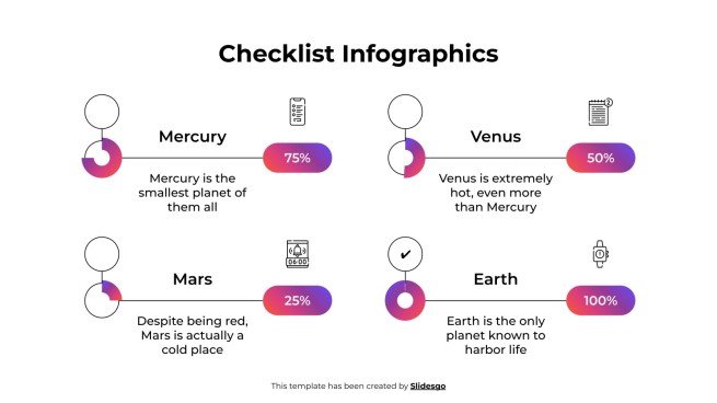 Checklist Infographics Template